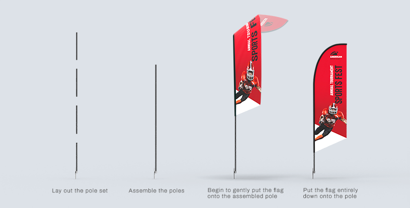 Catch Customers' Attention: Custom Angled Flag Banners | eSigns