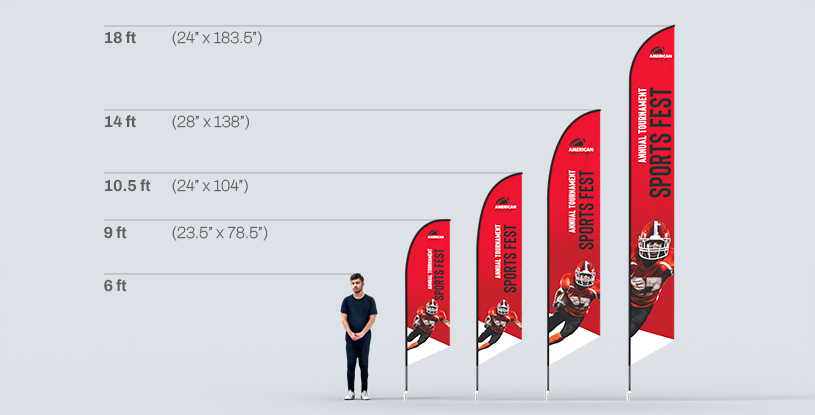 Catch Customers' Attention: Custom Angled Flag Banners | eSigns