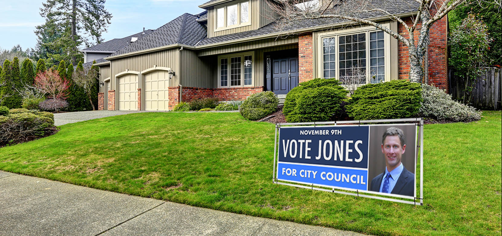 3'x8' Outdoor Banner A-Frame (with 33"x94" Banners)